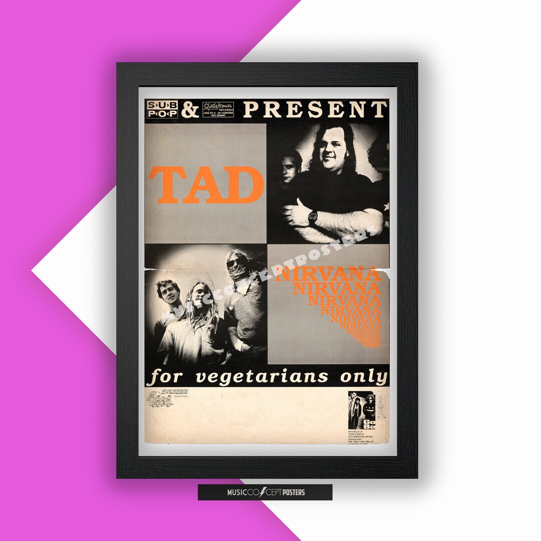 TAD Concert Poster Music Poster Grunge Alternative Punk Rock Vintage ...