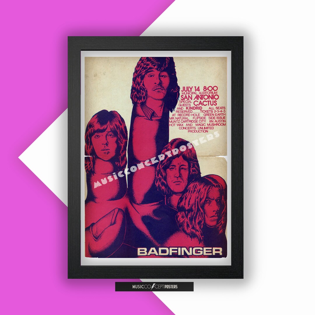 Badfinger Poster Music Poster Power Pop Vintage Style Magazine Retro ...