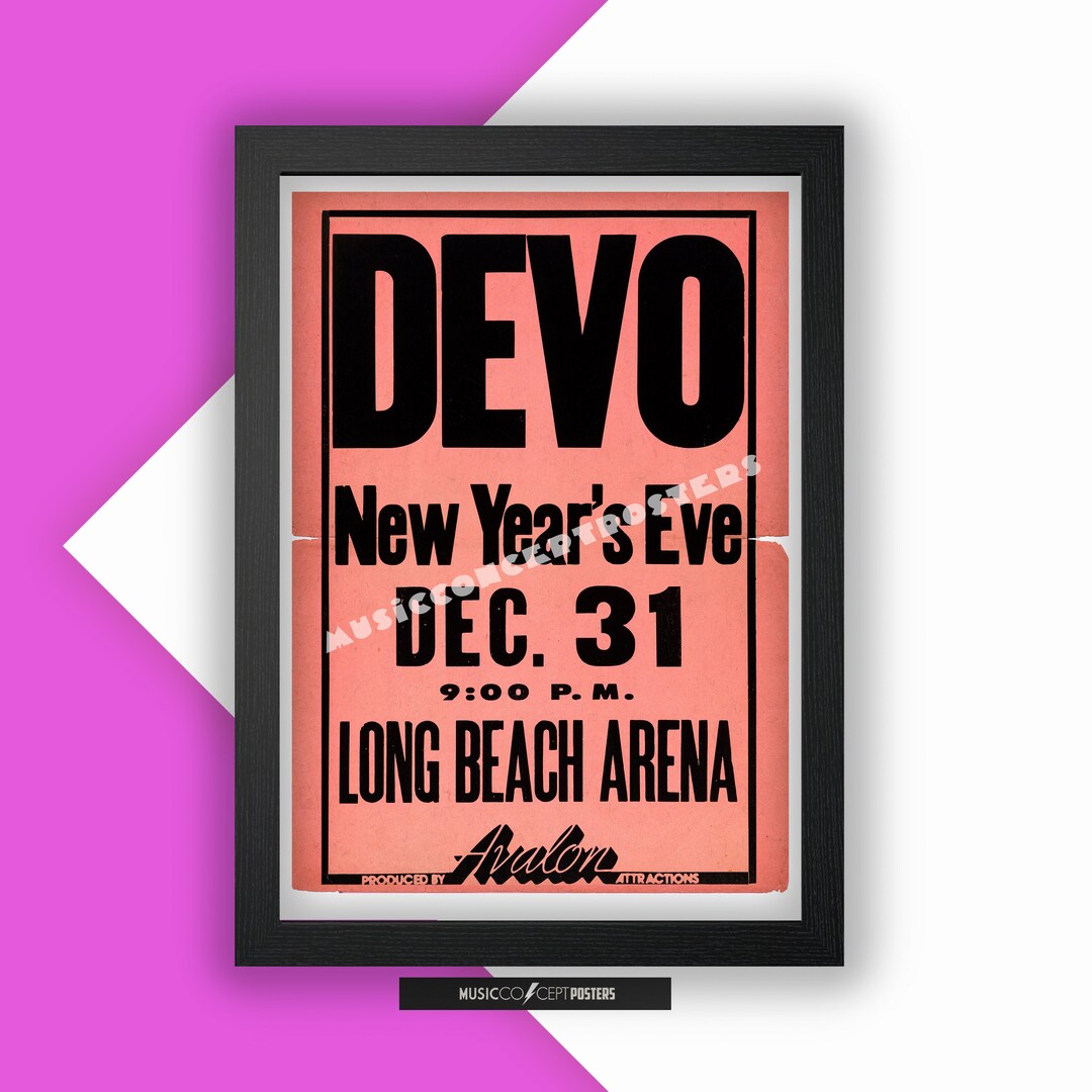Devo Concert Poster Rock Music Poster Punk Pop Vintage Style Magazine ...
