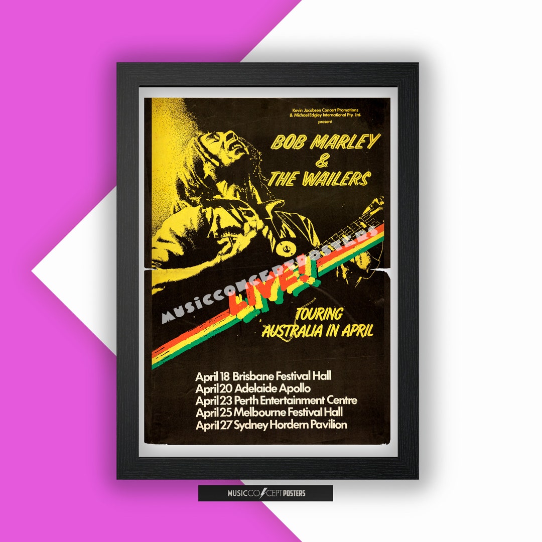 Bob Marley Concert Poster Music Poster Reggae Ska Punk Rock and Roll ...