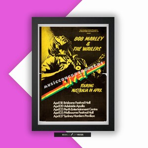 Bob Marley Concert Poster Music Poster Reggae Ska Punk Rock and Roll ...