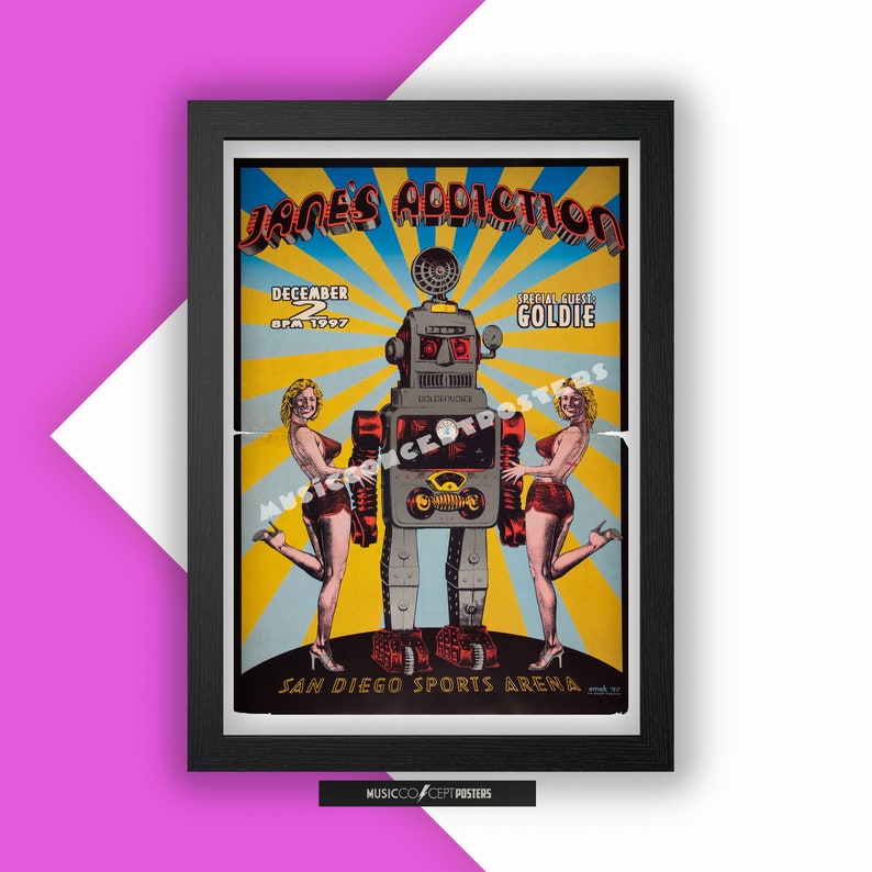 Janes Addiction Poster Music Poster Grunge Punk Rock Vintage Style ...