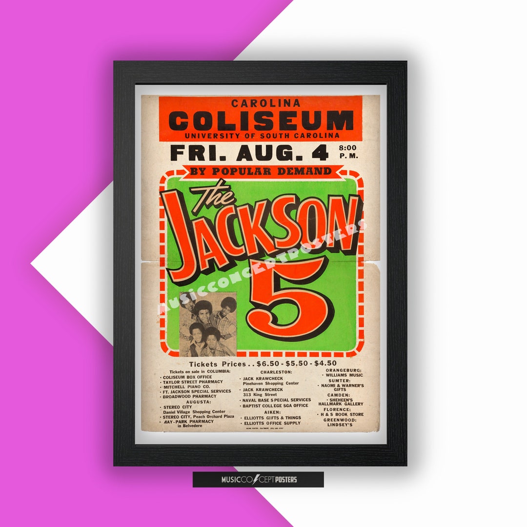 Jackson 5 Concert Poster Music Poster New Wave Ska Punk Rock and Roll ...