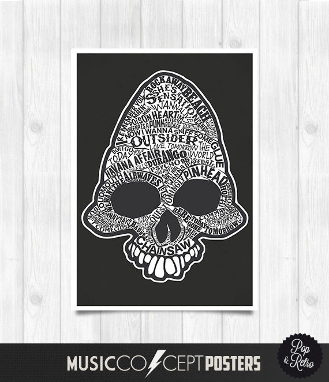 Ramones Print Ramones Pinhead Music Poster Music Print Lyrics Print - Etsy