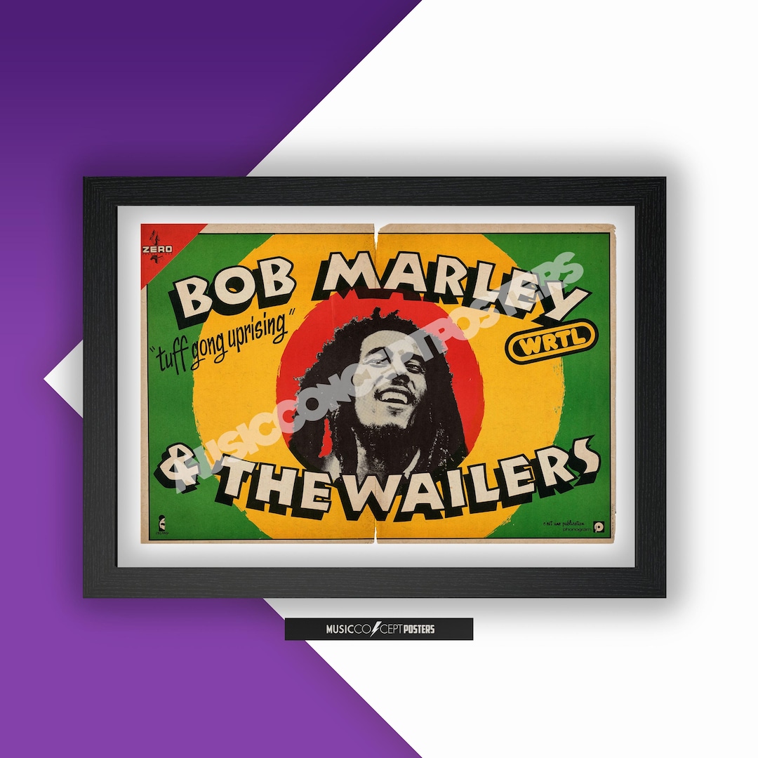 Bob Marley Concert Poster Music Poster Reggae Ska Rock and Roll Vintage ...