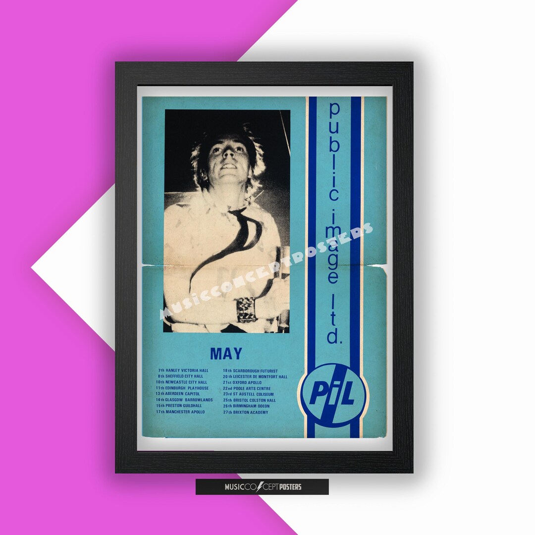 Pil Concert Poster Music Poster Punk Pop Rock Roll Vintage Style ...