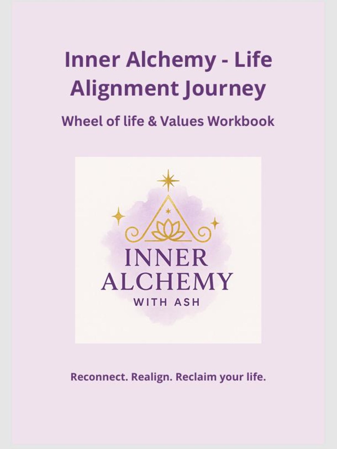 Inner Alchemy Life Alignment Journey | Wheel of Life & Values Workbook ...