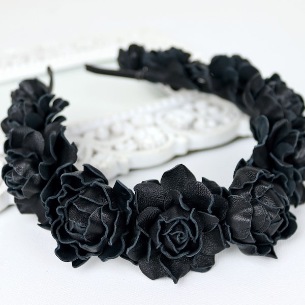 Red Rose Headband - Etsy