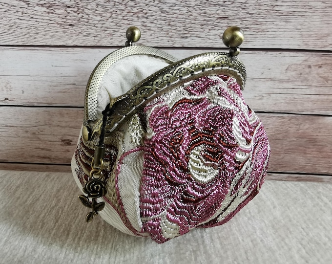 Coin Purse, Kiss Lock Coin Purse, Kiss Clasp Wallet, Handmade Coin ...