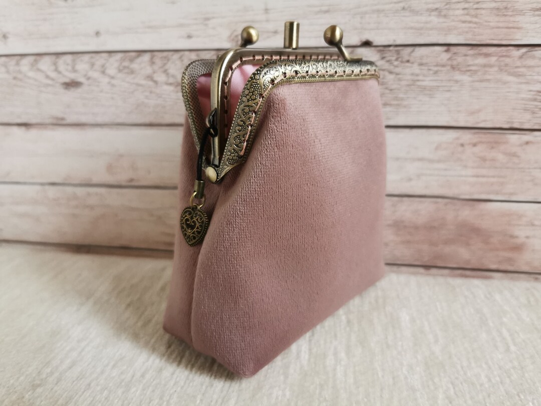 Double Kiss Lock Coin Purse, Vintage Style Coin Purse, Double Pockets ...