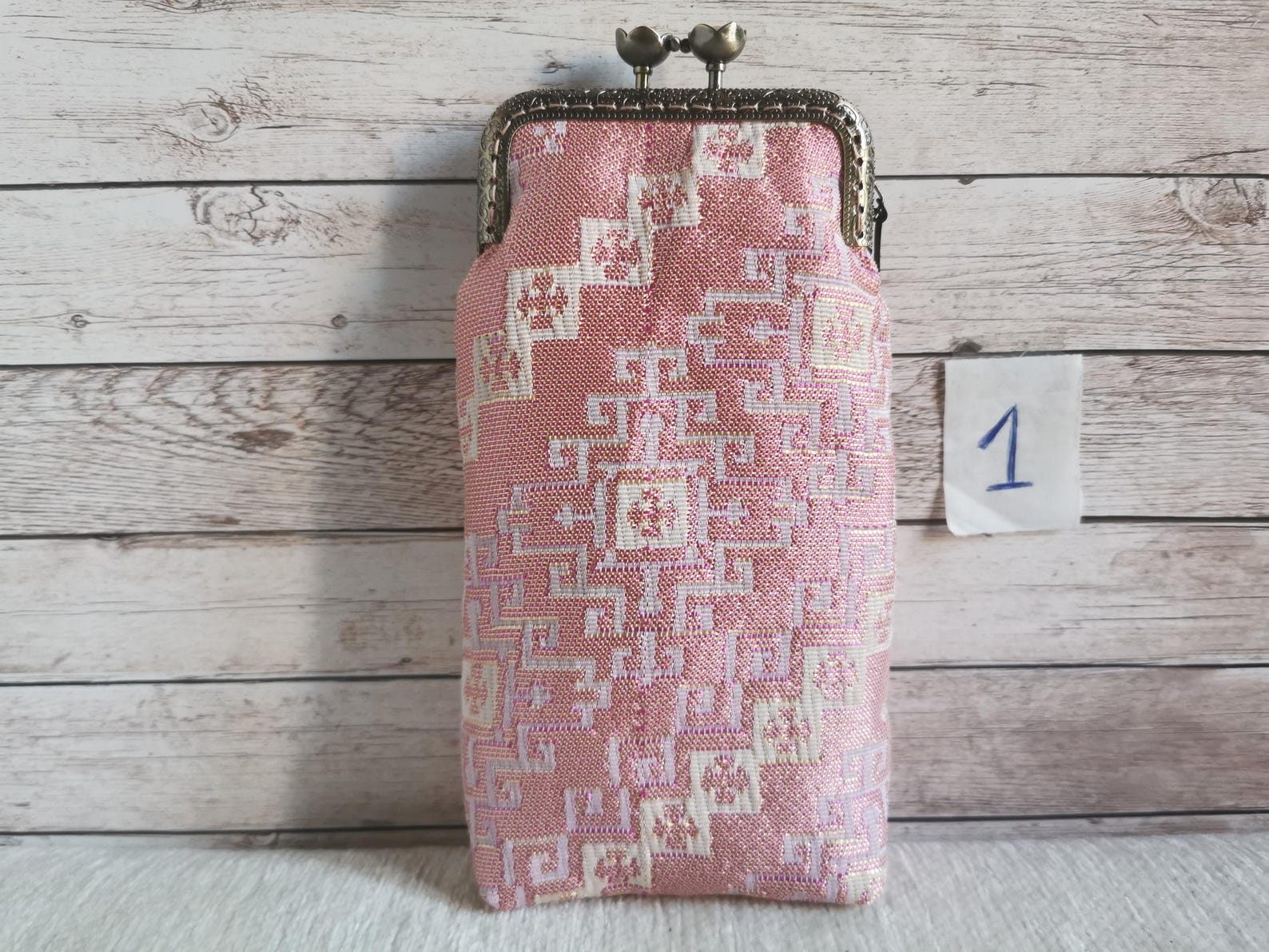 Eyeglass Case, Kiss Lock Sunglass Case, Vintage Eyeglass Pouch, Kiss ...