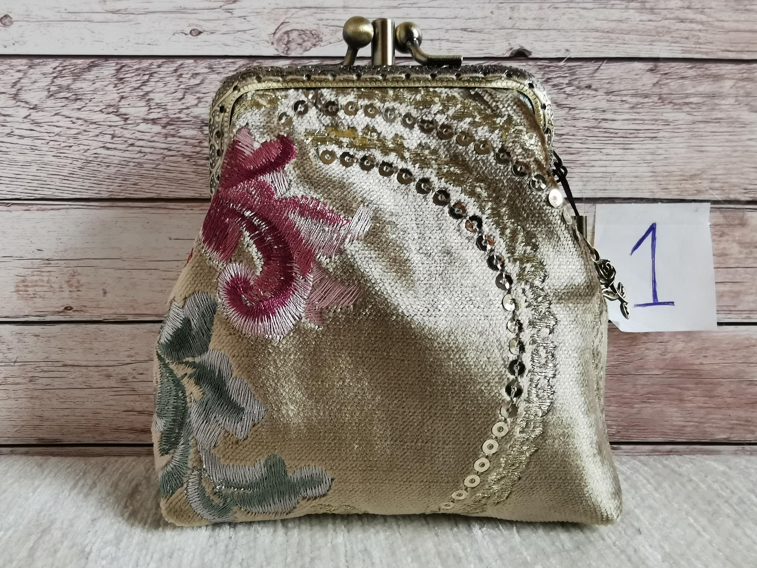 Double Kiss Lock Coin Purse, Vintage Style Coin Purse, Double Pockets ...