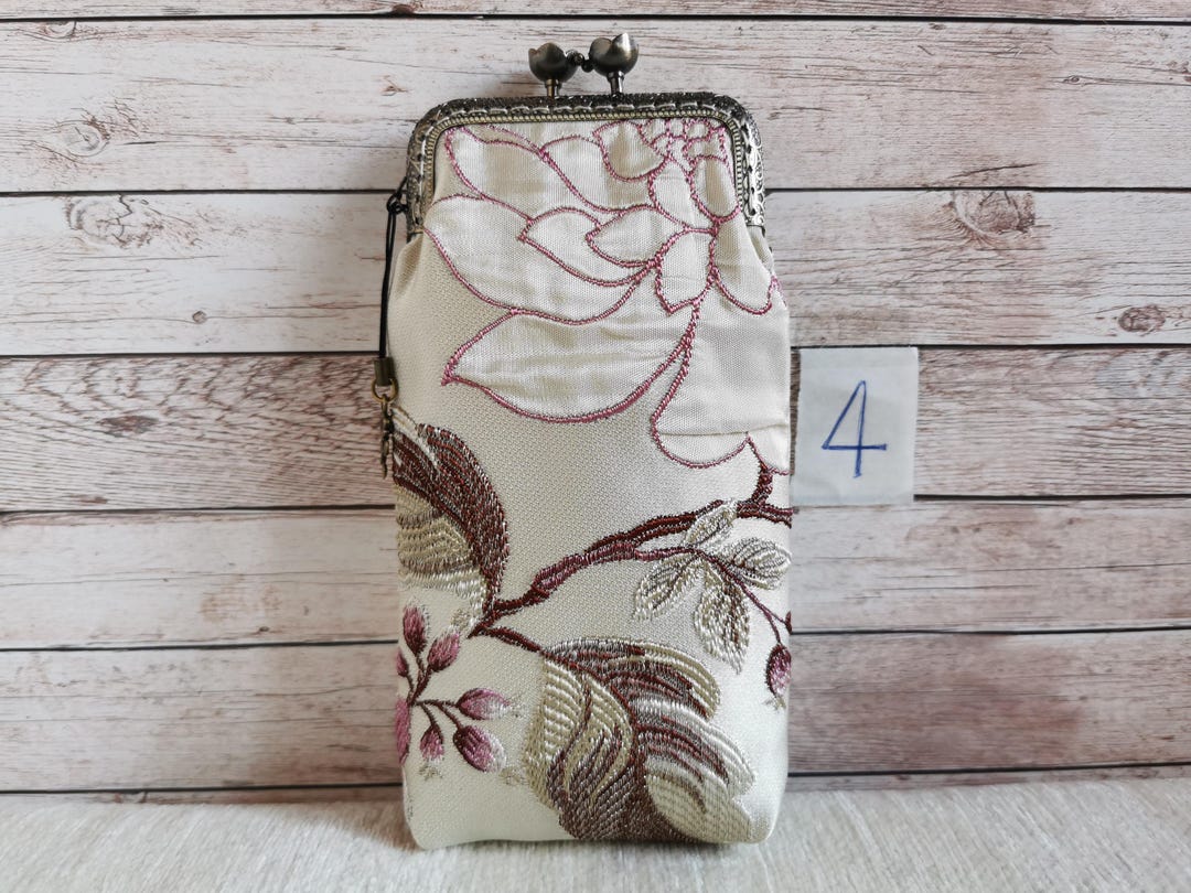 Eyeglass Case, Kiss Clasp Sunglass Case, Soft Glasses Case, Kiss Lock ...