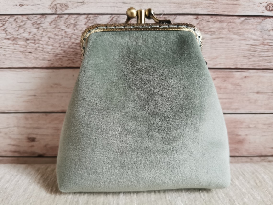 Double Kiss Lock Coin Purse, Vintage Style Coin Purse, Double Pockets ...
