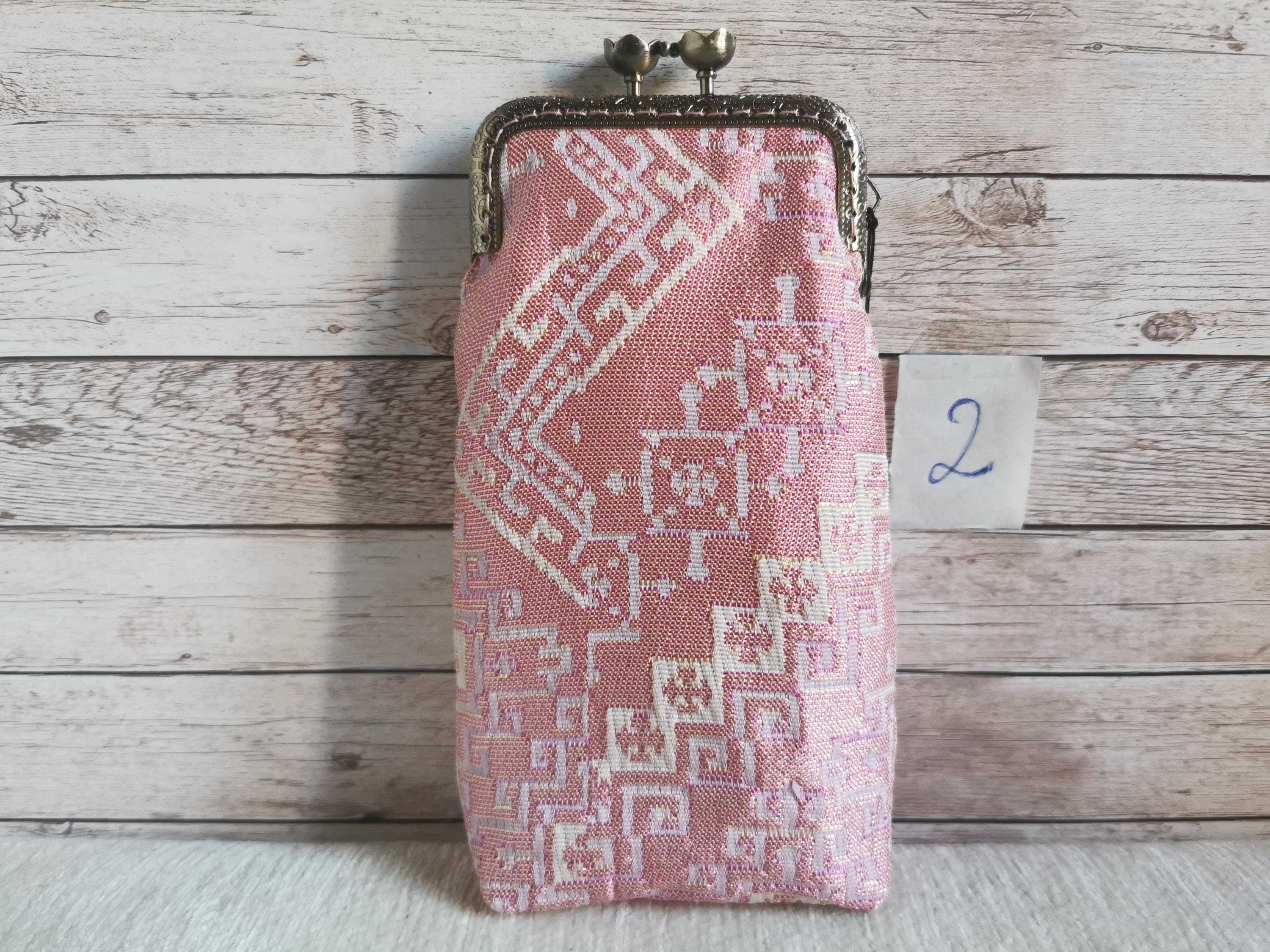 Eyeglass Case, Kiss Lock Sunglass Case, Vintage Eyeglass Pouch, Kiss ...