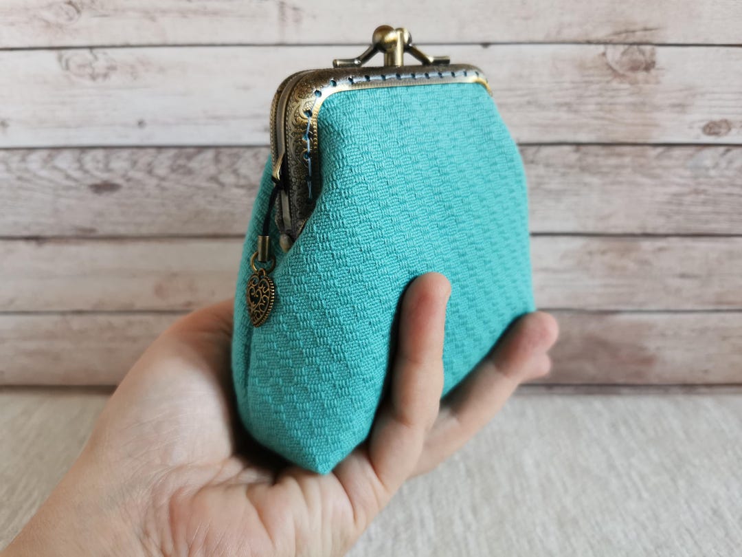 Double Kiss Lock Coin Purse, Vintage Style Coin Purse, Double Pockets ...