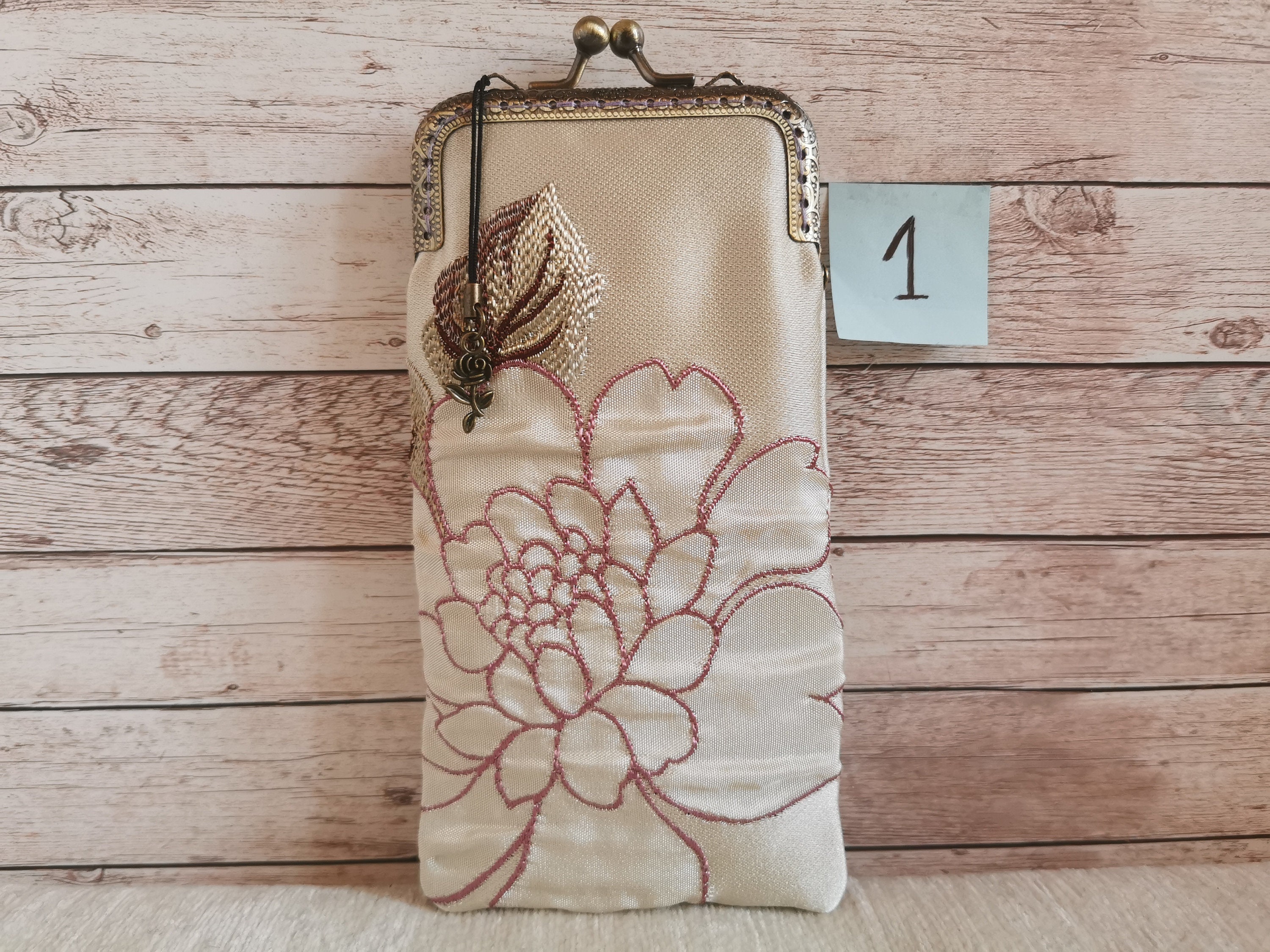 Phone Pouch, Kiss Clasp Cell Phone Pouch, iPhone 15 Pouch, Samsung ...