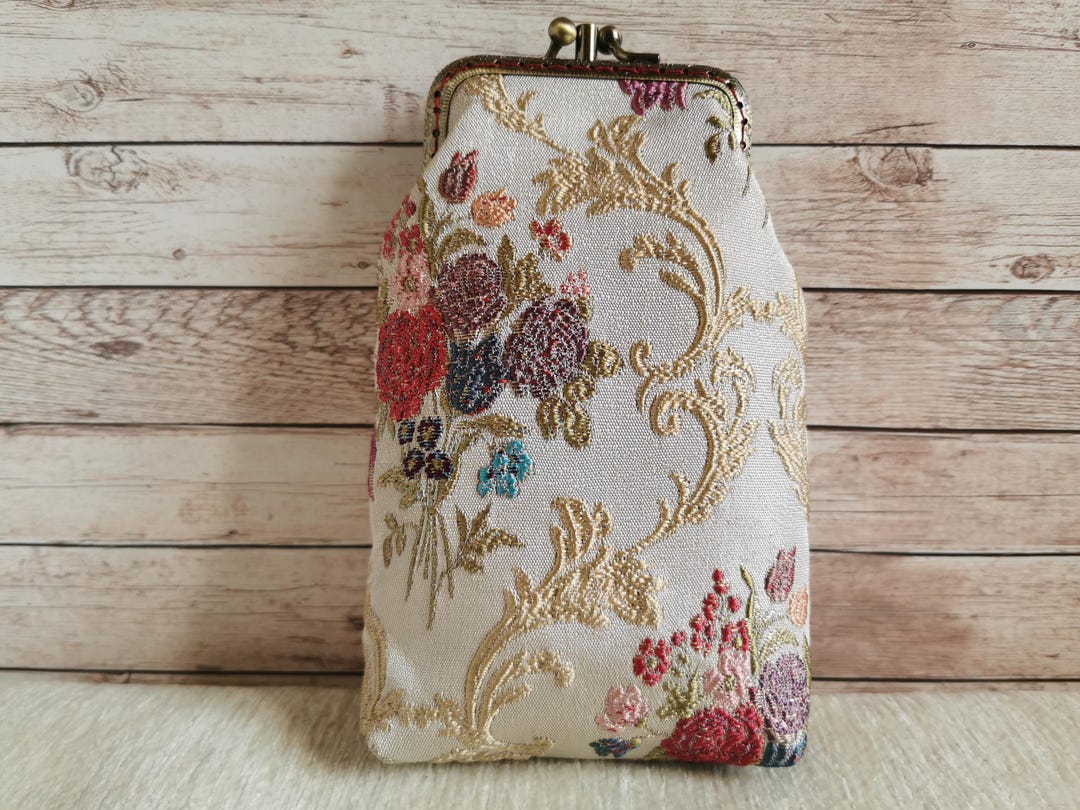 Double Kiss Lock Eyeglass Case, Vintage Style Glasses Case, Double ...