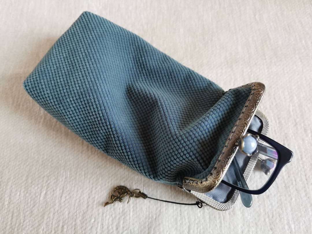 Eyeglass Case, Kiss Lock Sunglass Case, Vintage Eyeglass Case, Kiss ...