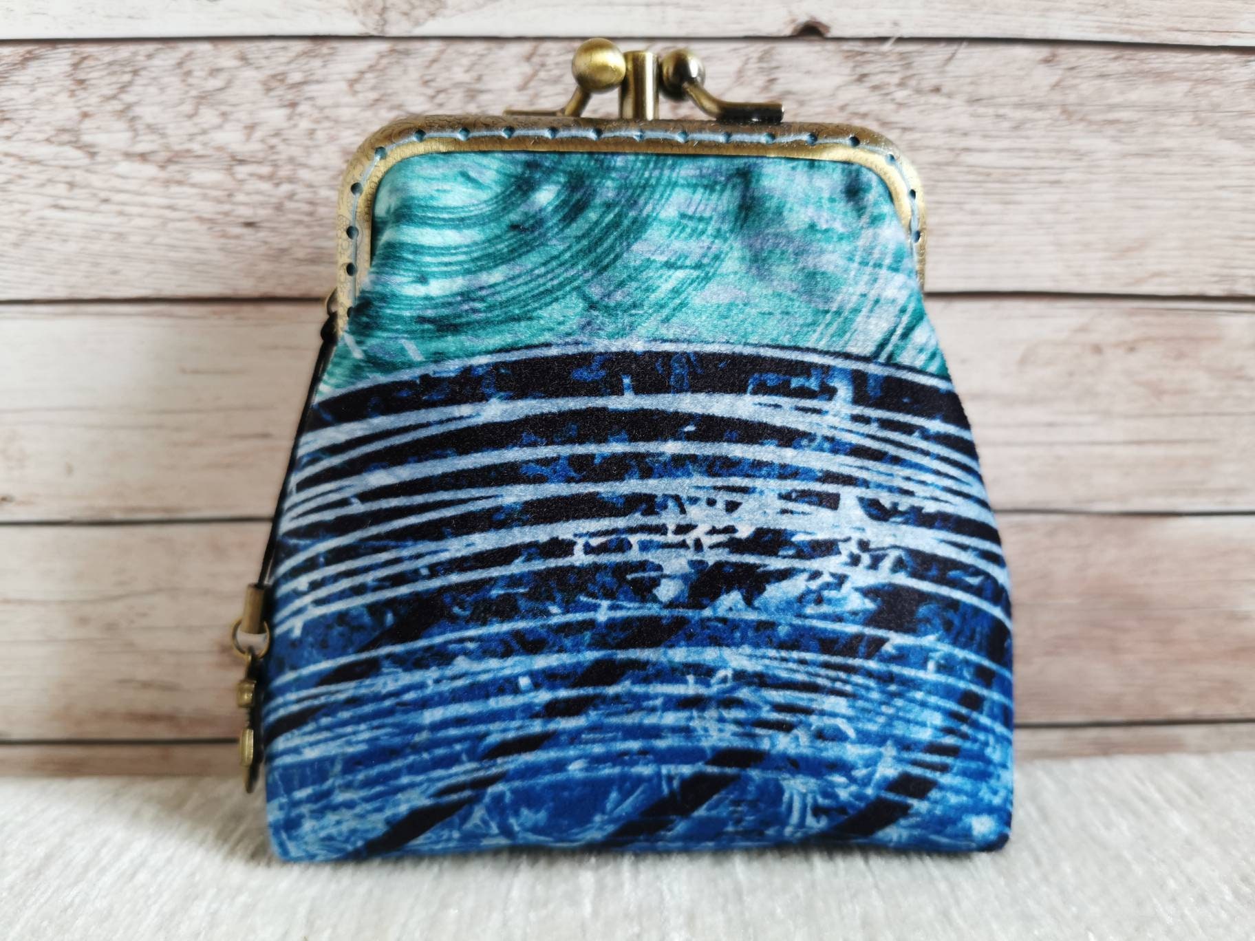 Double Kiss Lock Coin Purse Vintage Style Wallet Double - Etsy