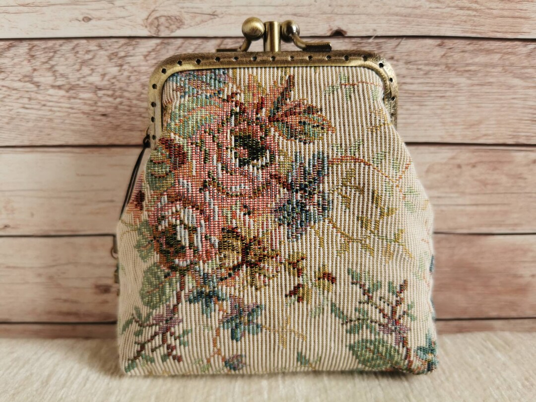 Double Kiss Lock Coin Purse Vintage Style Coin Purse Double - Etsy