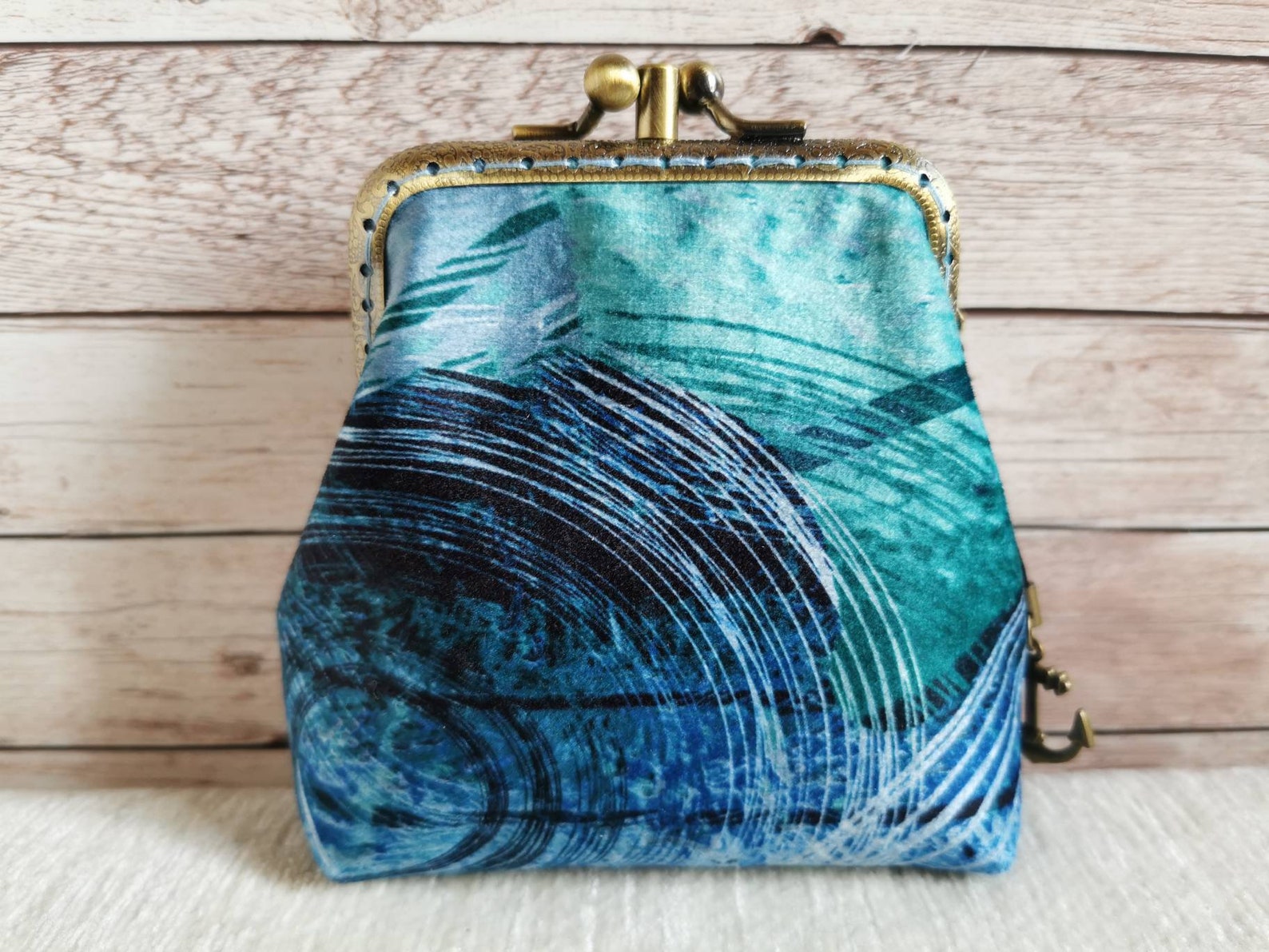 Double Kiss Lock Coin Purse Vintage Style Wallet Double - Etsy