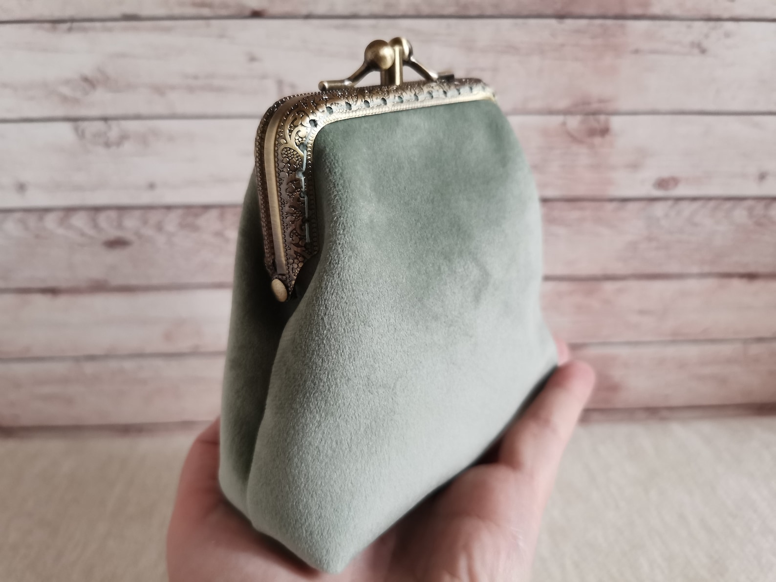 Double Kiss Lock Coin Purse, Vintage Style Coin Purse, Double Pockets ...