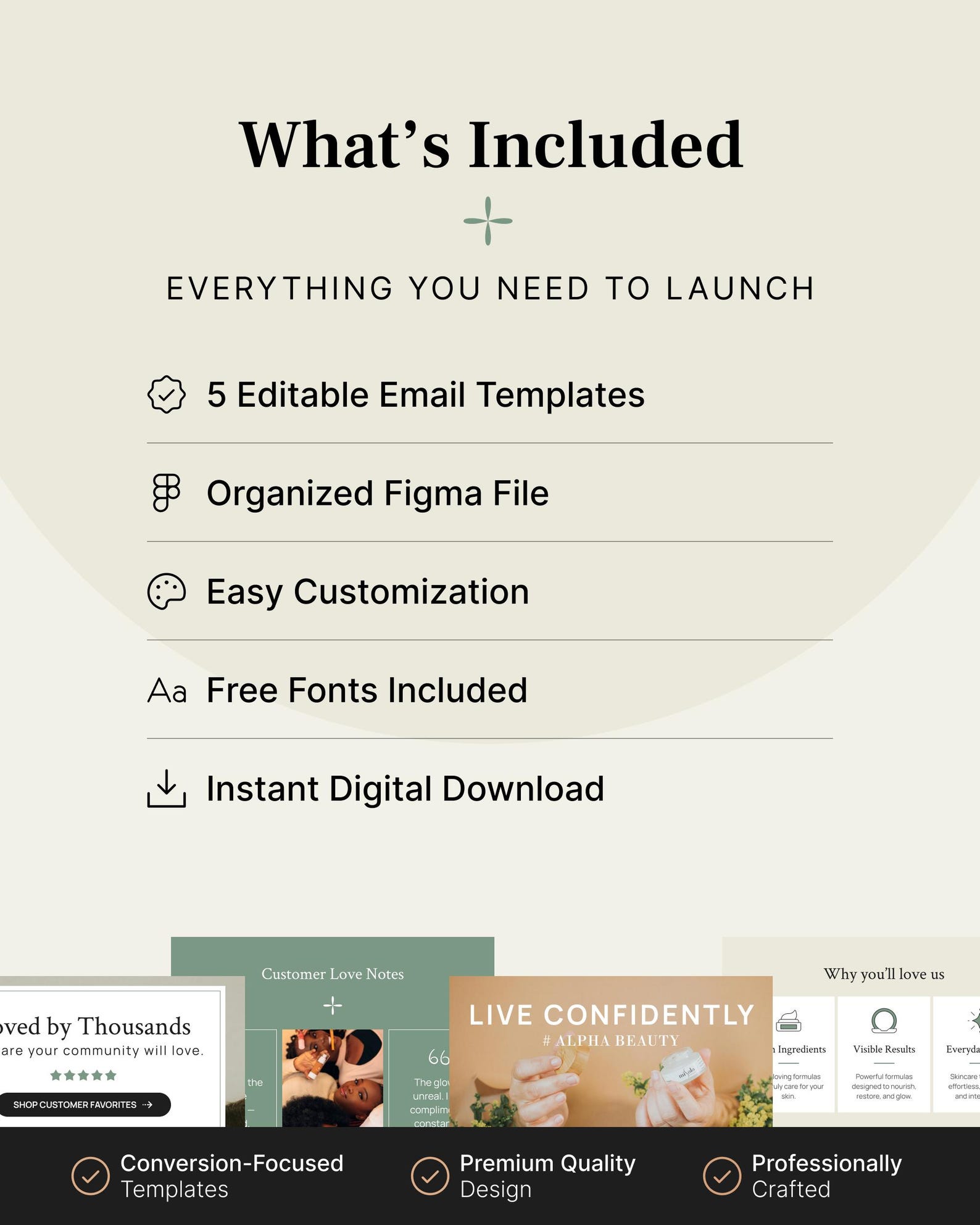 Abandoned Cart Email Templates Figma | Cart Recovery Email Flow ...