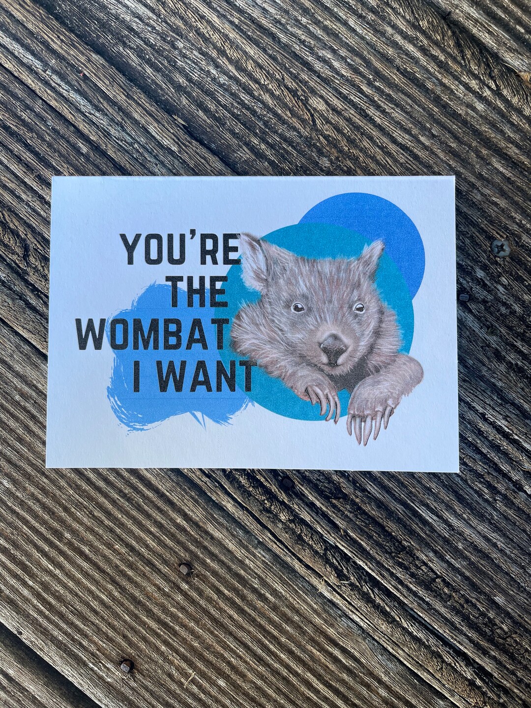 Wombat, Pun Cards Wombats, Australian Animals, Aussie Animals, Animal ...