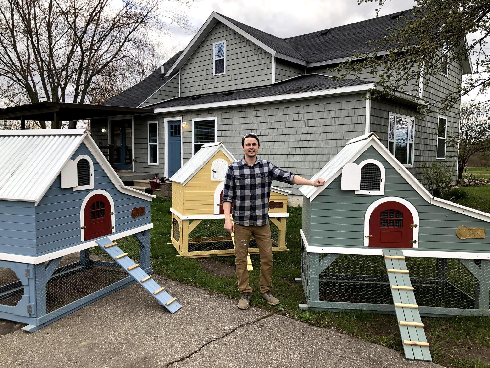 Carolina Chicken Coop 4x6 Coop With Enclosed Run Made in Michigan by ...