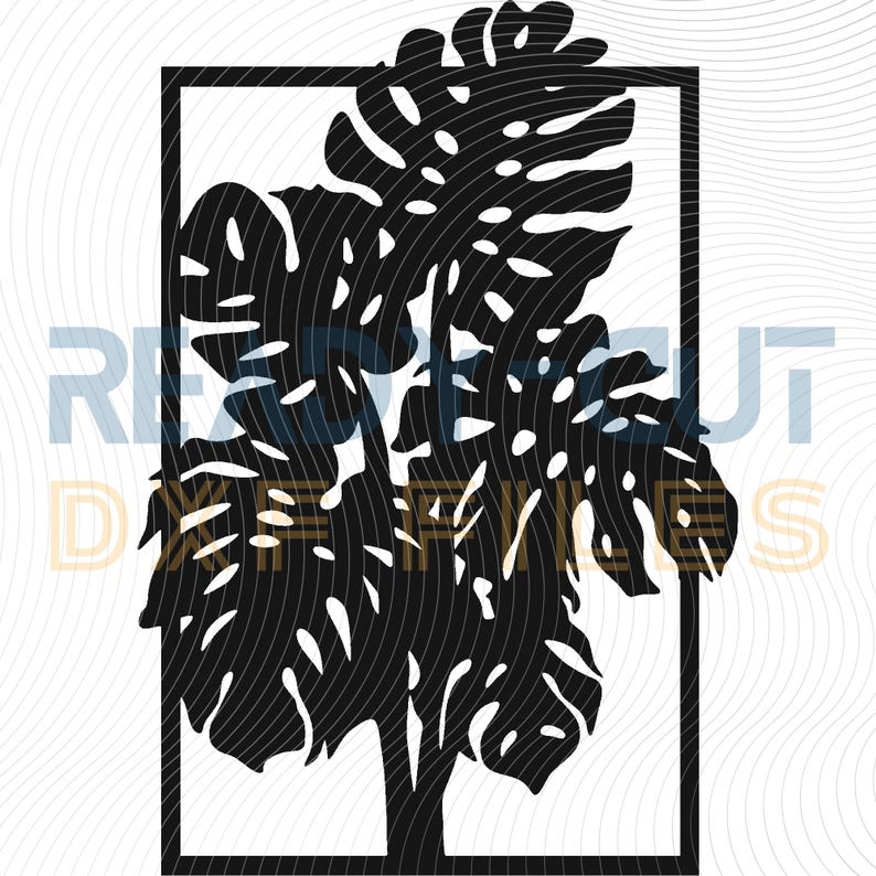 Split Leaf | DXF, SVG Files for Laser Cutting (digital Download) - Etsy
