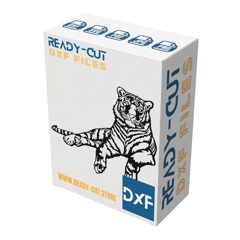 Tiger Rest | DXF, SVG Files for Laser Cutting (digital Download) - Etsy ...