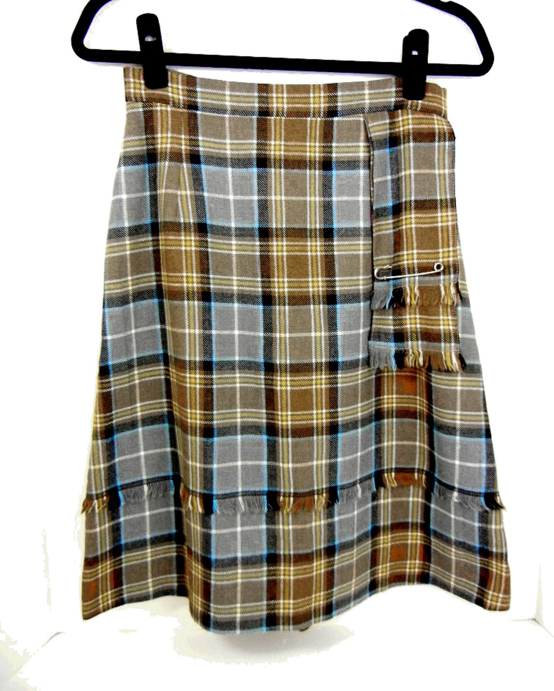 Tartan Wool Kilt From Scotland by Kilmahog / Women's Skirt / Plaid Wool ...