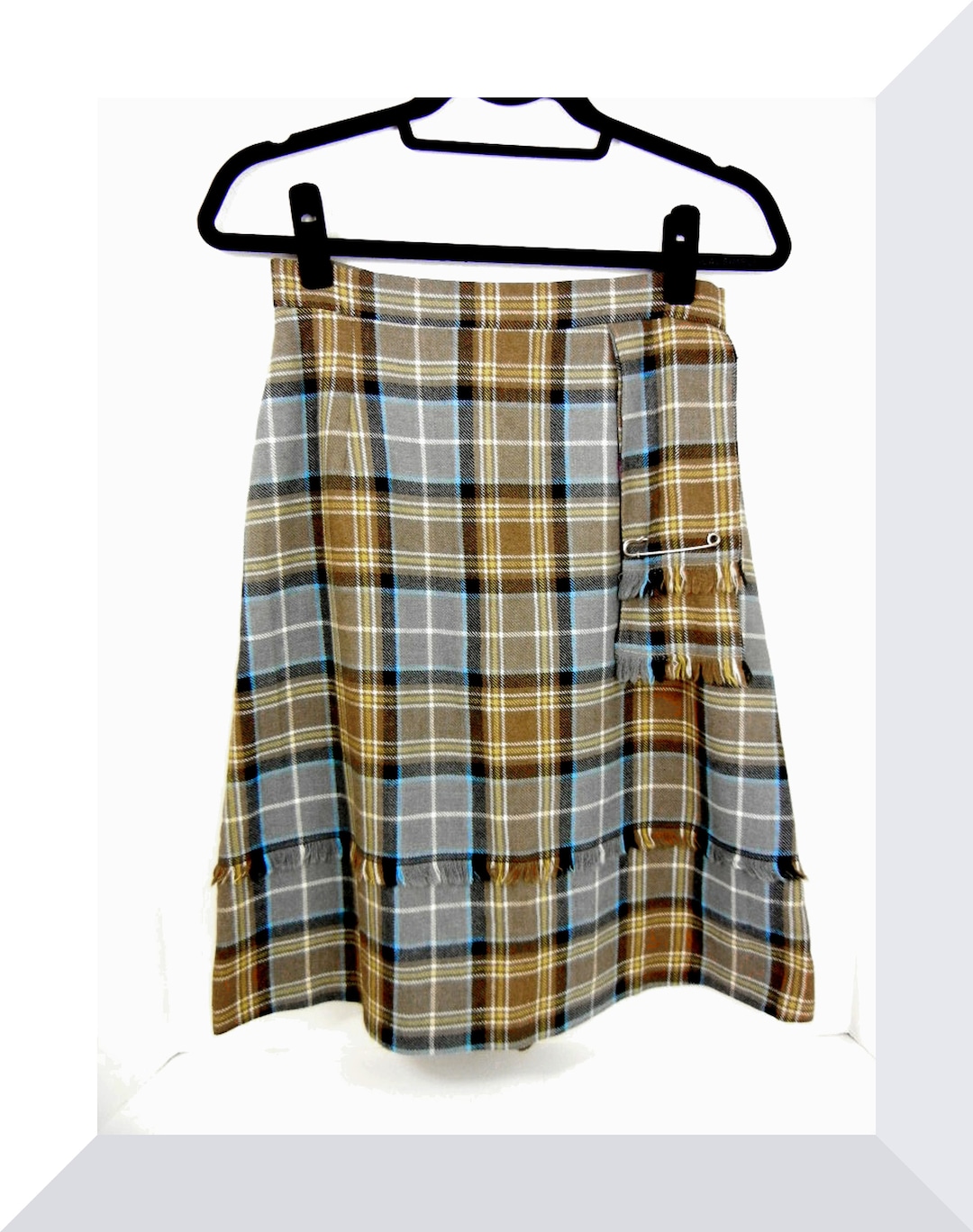 Tartan Wool Kilt From Scotland by Kilmahog / Women's Skirt / Plaid Wool ...