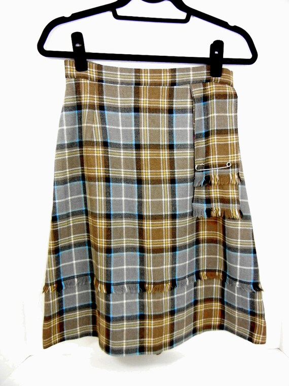 Tartan wool kilt from Scotland by Kilmahog / women's … - Gem