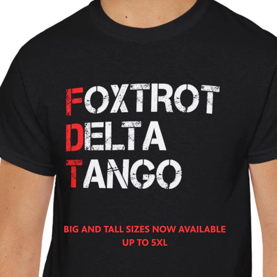 FDT T-shirt: Funny Military Alphabet Design - Etsy