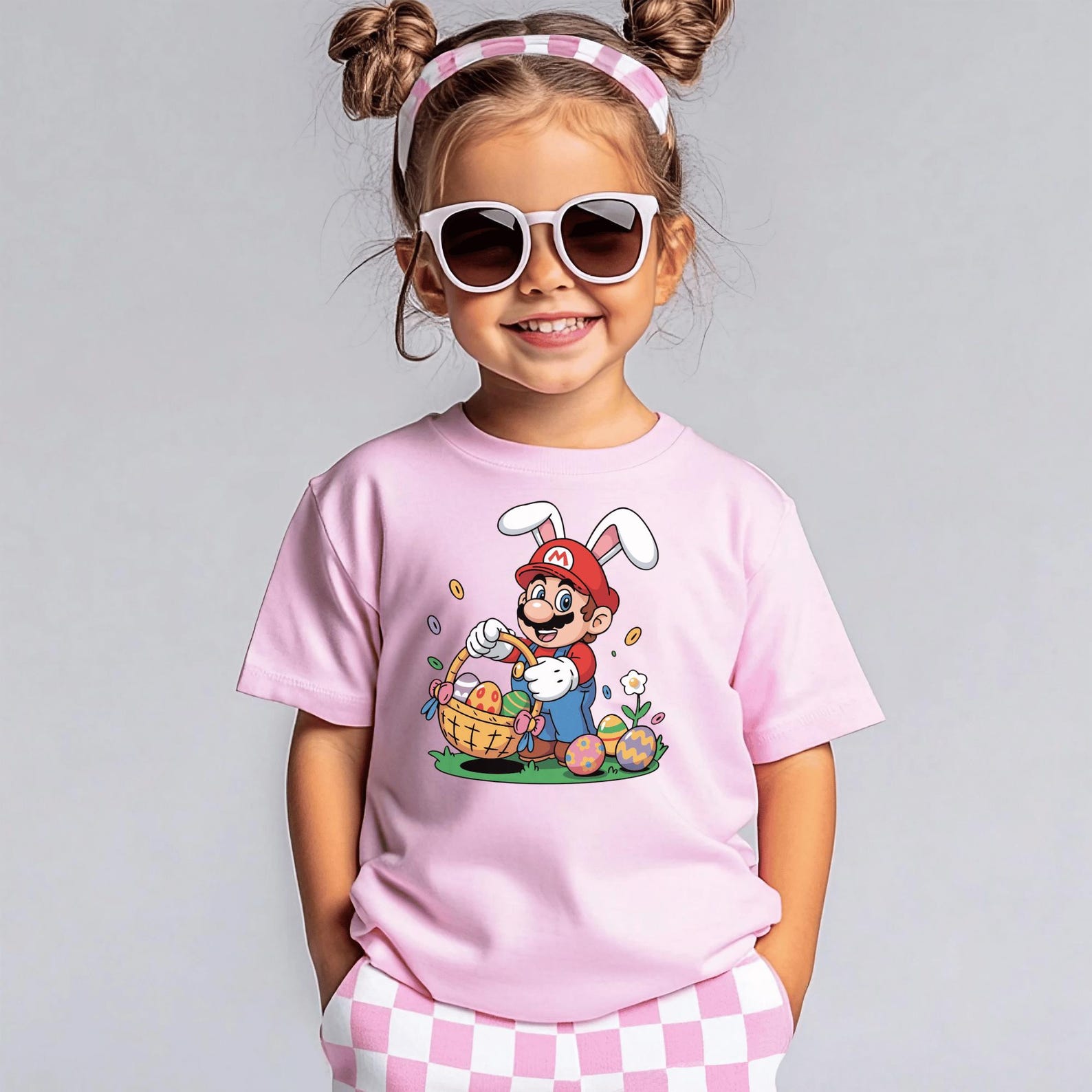 Super Mario PNG, Kawaii Easter Png, Easter Mario PNG Sublimation Design ...