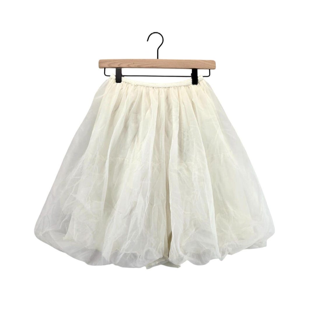 Seamprufe Vtg 50s Bloomers Half-slip White Sz S Billowy Bubble Skirt ...