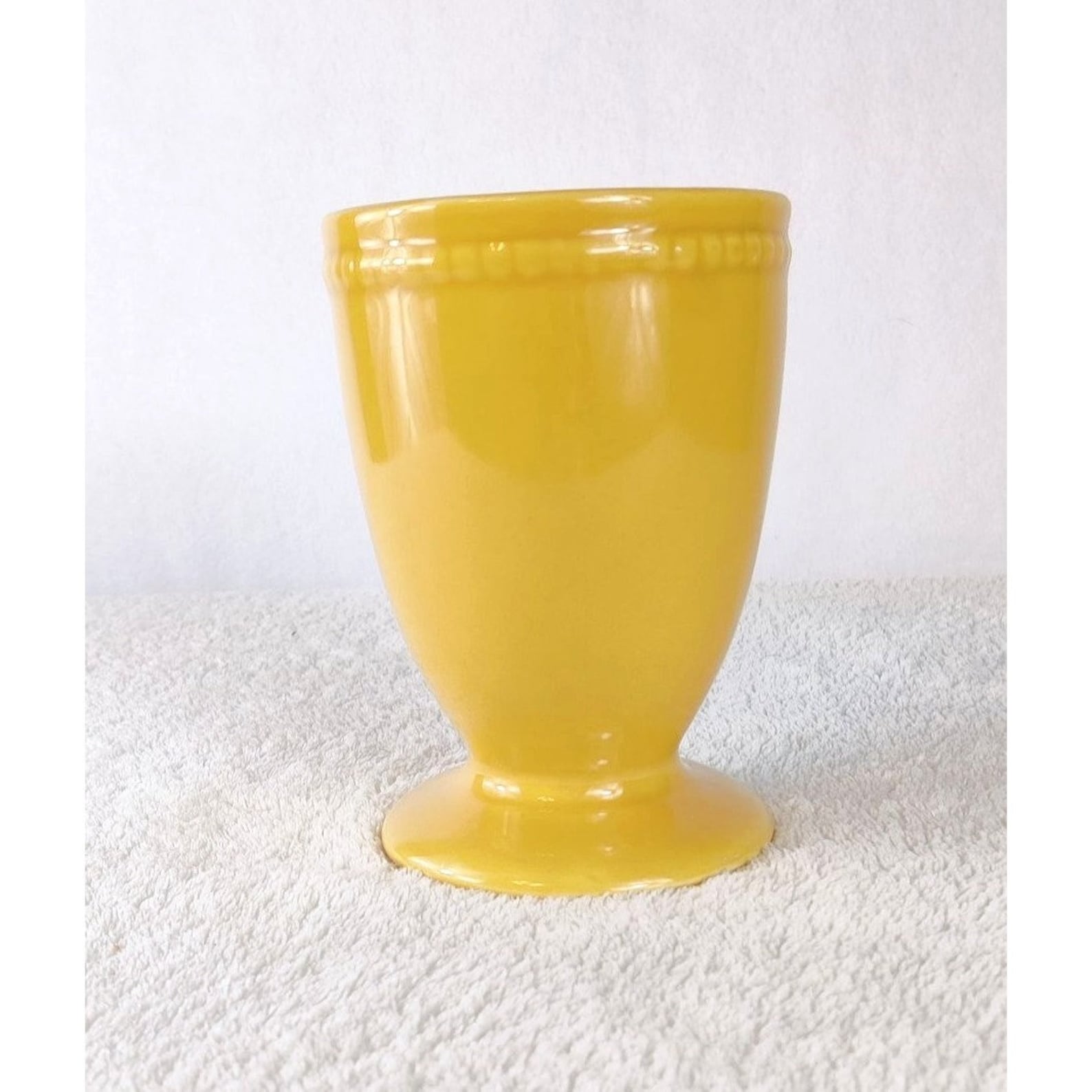 Yellow Coffee Mug Cup Ceramic Glossy Classic Breakfast Cottage Cozy Tea ...