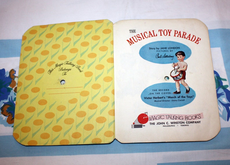 The Musical Toy Parade, 1955, Magic Talking Book - Etsy