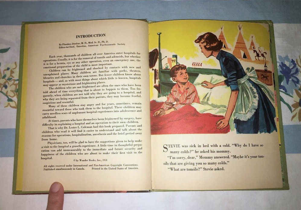 A Visit to the Hospital, 1958 Wonder Book - Etsy