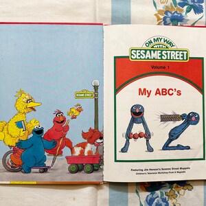 On My Way With Sesame Street, Big Bird ABC Book, 1989- AS IS - Etsy