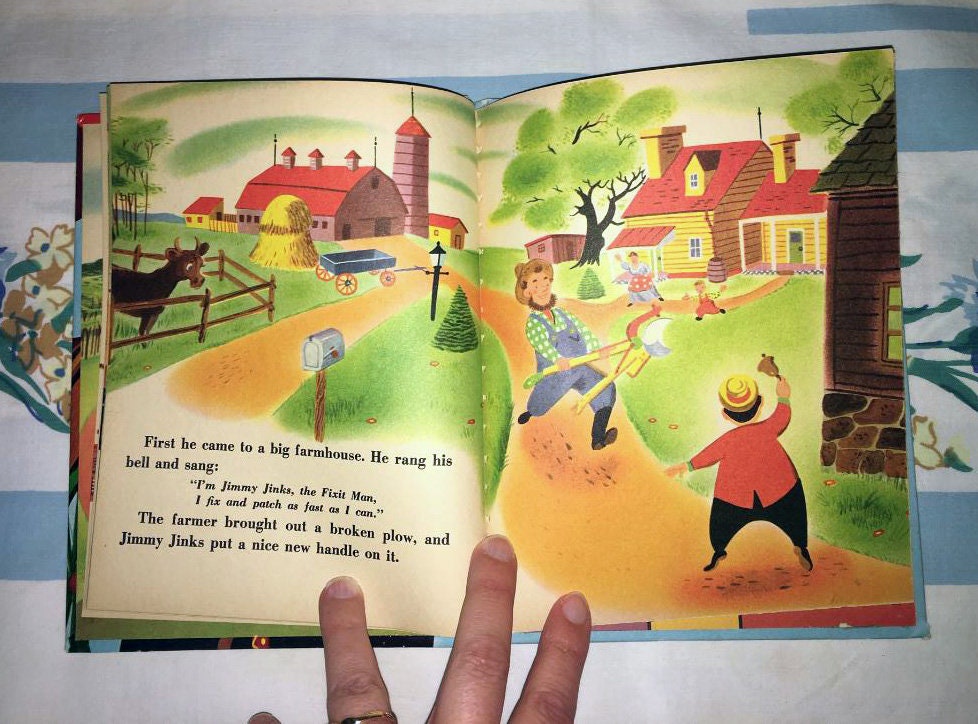 The Fixit Man, 1952 Wonder Book - Etsy