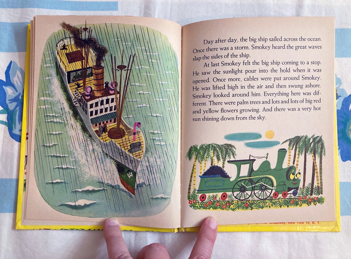 The Little Engine That Laughed, 1950 Wonder Book - Etsy