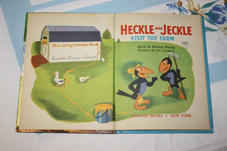 Heckle and Jeckle Visit the Farm 1958 Wonder Book - Etsy