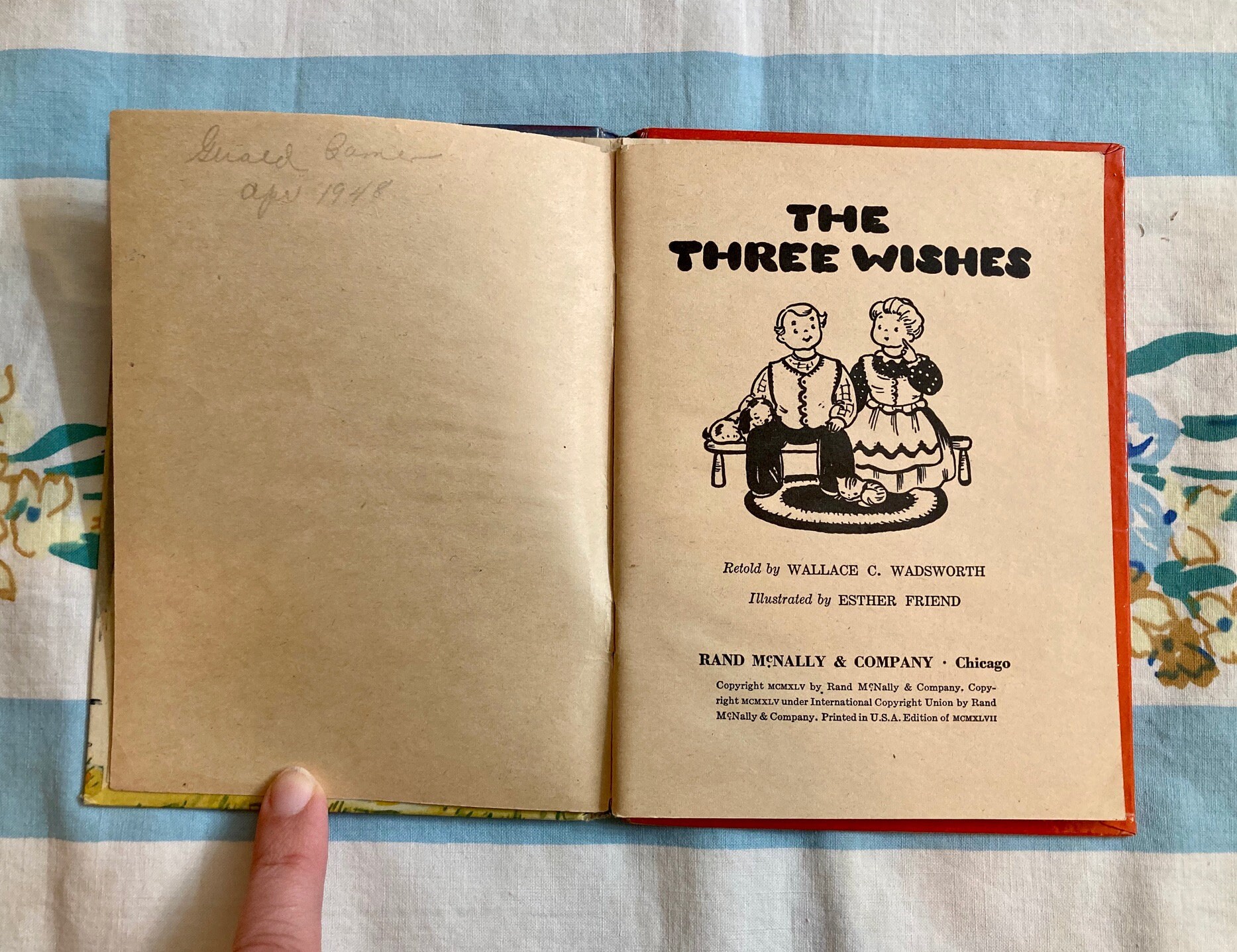 The Three Wishes 1945 Rand Mcnally Book - Etsy