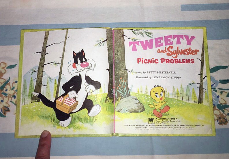 Tweety and Sylvester, 1970 Whitman Tell-a-tale Book - Etsy