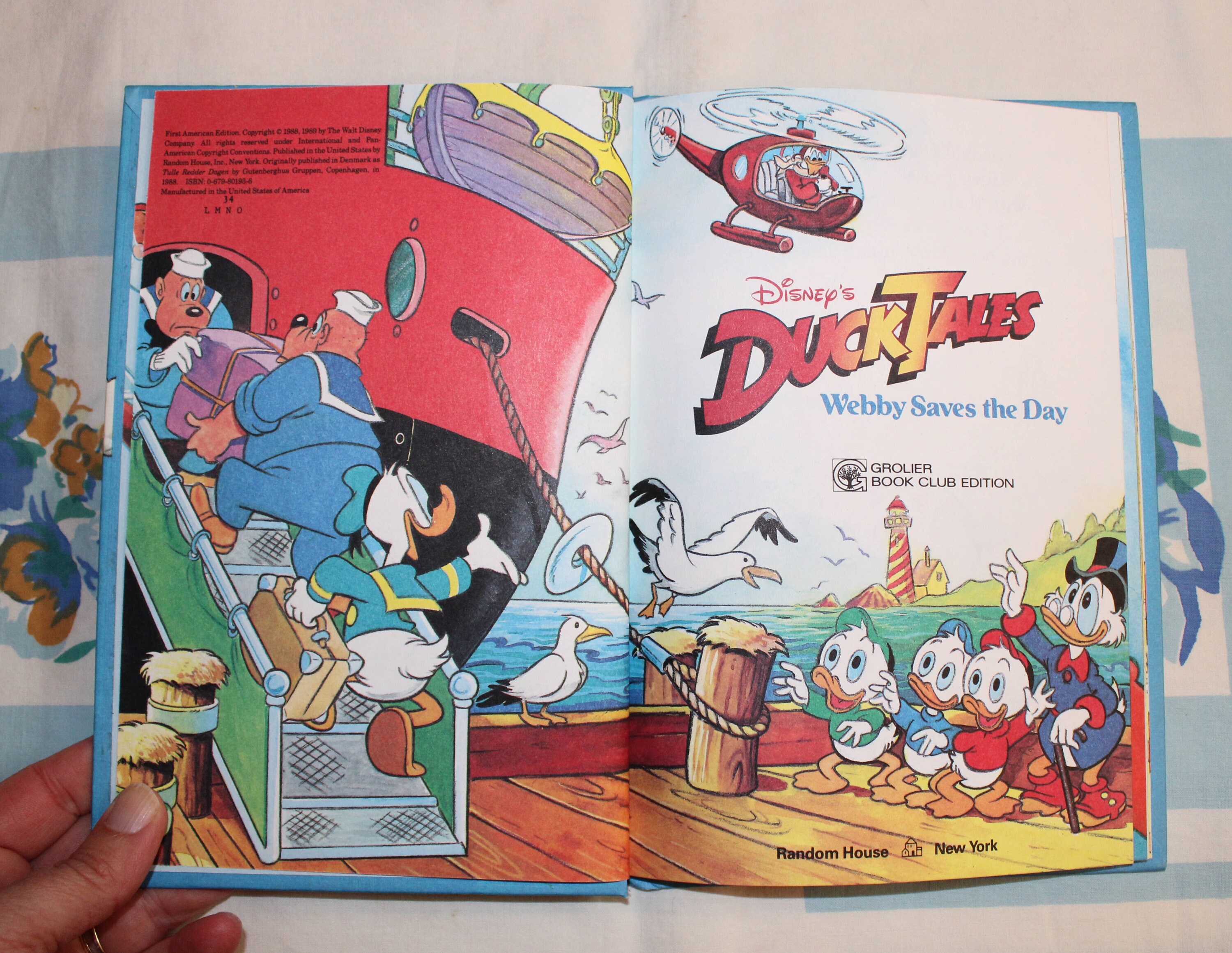 Ducktales Webby Saves the Day 1989 Grolier Book Club Book - Etsy