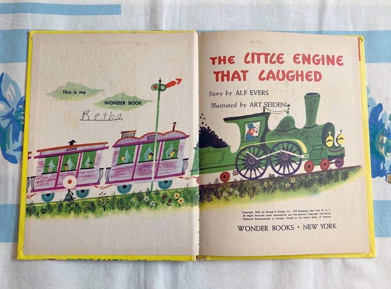 The Little Engine That Laughed, 1950 Wonder Book - Etsy