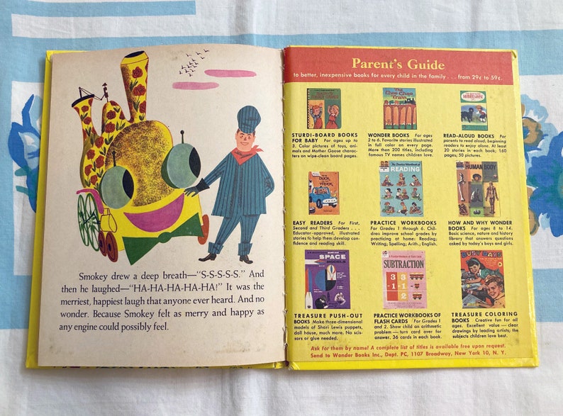 The Little Engine That Laughed, 1950 Wonder Book - Etsy